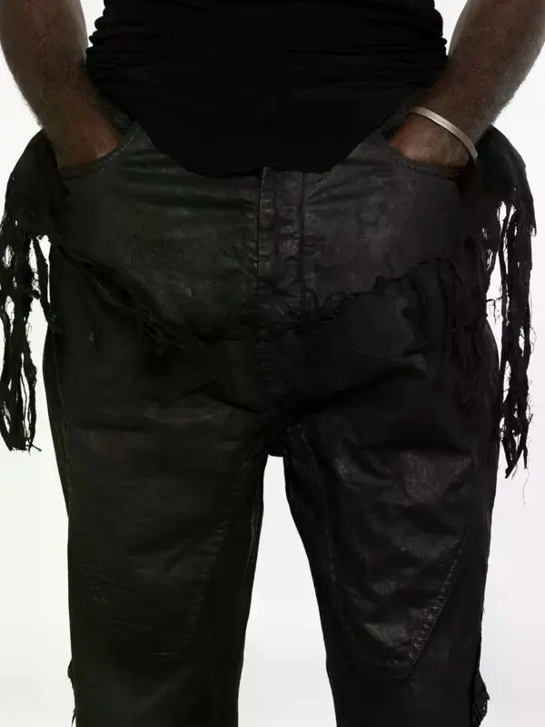 Rick Owens Frayed Denim Jeans