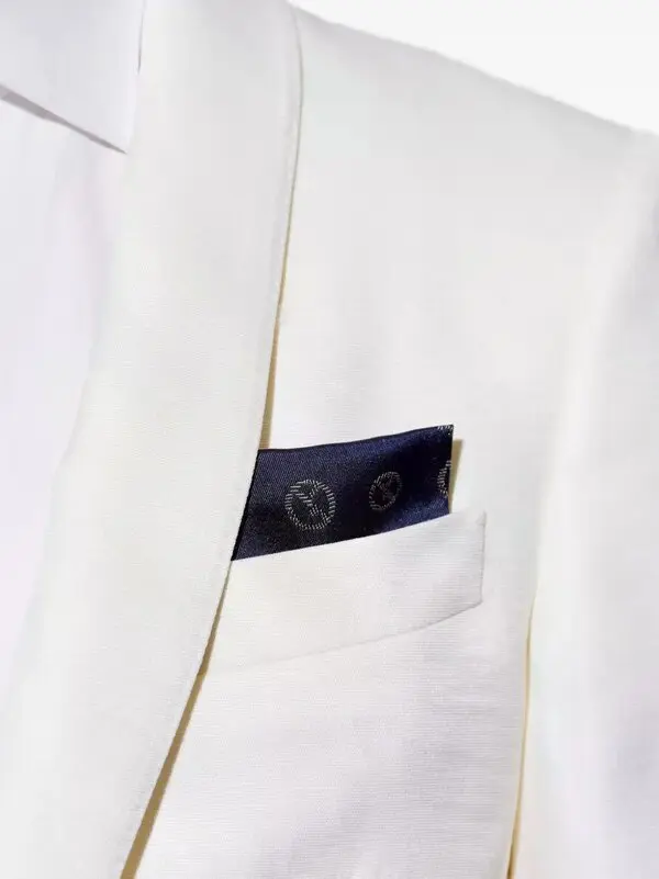 Giorgio Armani Patterned Silk Pocket Square