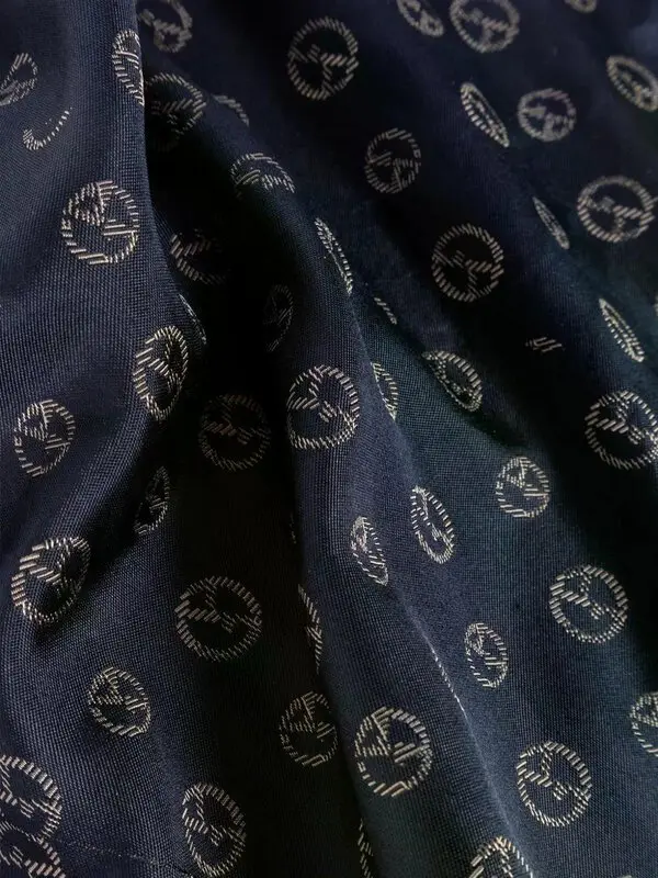Giorgio Armani Patterned Silk Pocket Square