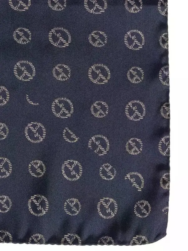 Giorgio Armani Patterned Silk Pocket Square