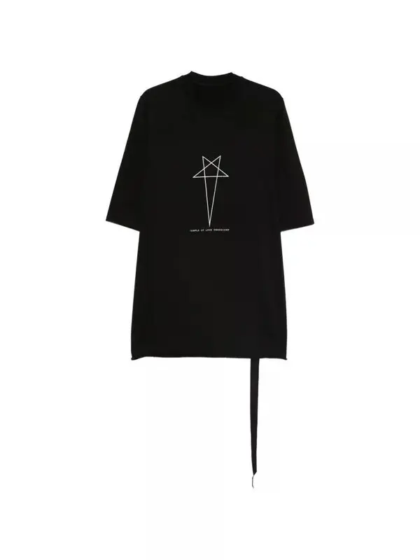 Rick Owens Star-print Crew-neck T-shirt