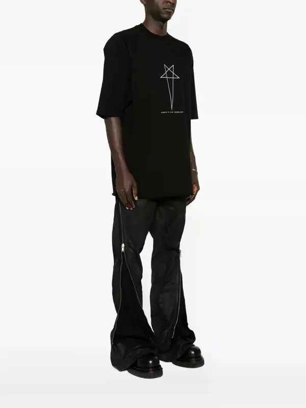 Rick Owens Star-print Crew-neck T-shirt