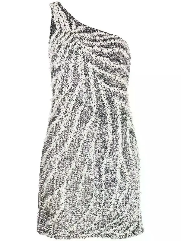 Givenchy One-shoulder Embellished Mini Dress