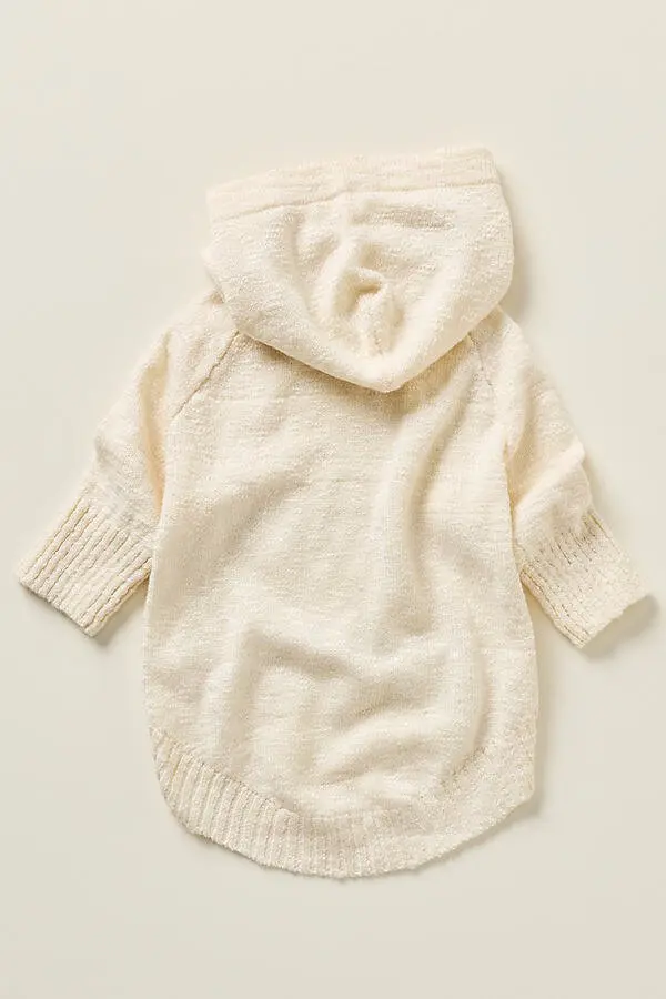 FURB Slub Knit Pet Hoodie - Cream
