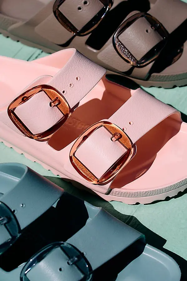 BIRKENSTOCK Exclusive Arizona Big Buckle Eva Sandals - Light Rose