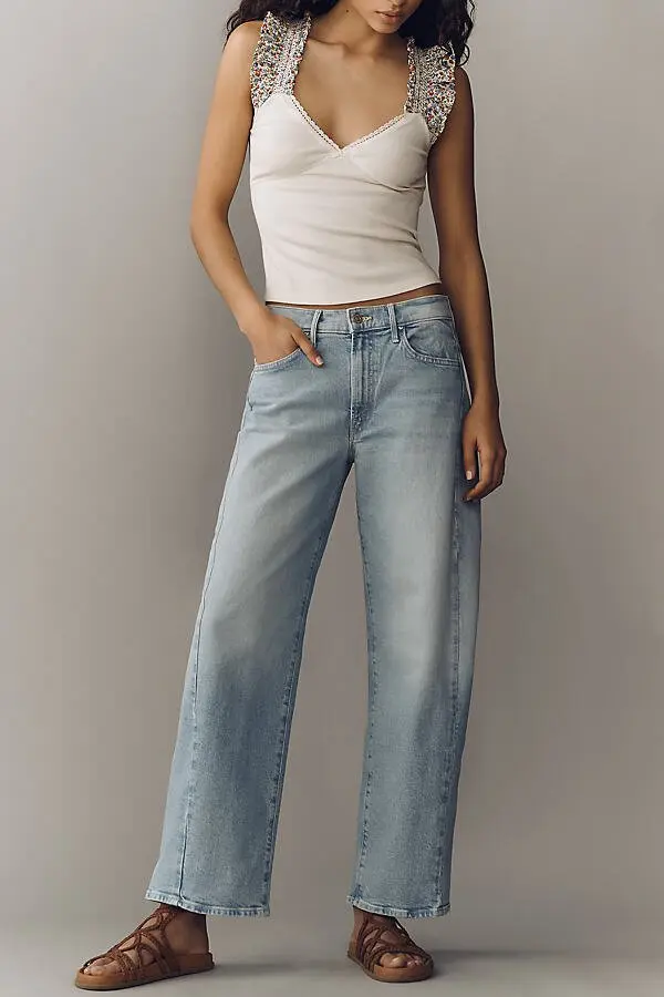 MOTHER The Half Pipe Hover Mid-rise Tapered Jeans