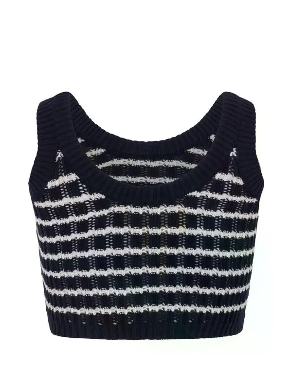 Red Valentino Striped Knitted Top