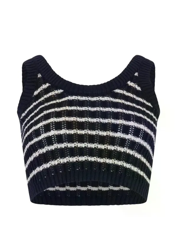 Red Valentino Striped Knitted Top