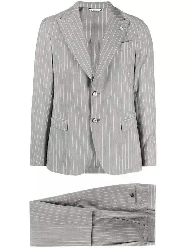MANUEL RITZ Pinstripe-pattern Single-breasted Suit