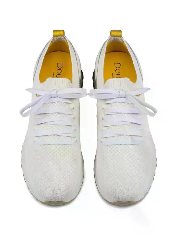 DOUCAL'S Leather And Technical Fabric Sneakers