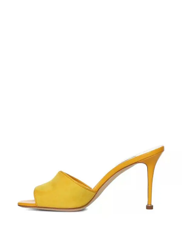 Manolo Blahnik Larache Suede Sandals - Yellow