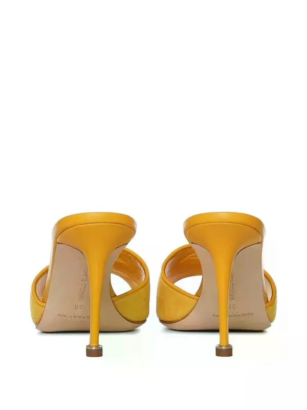 Manolo Blahnik Larache Suede Sandals - Yellow