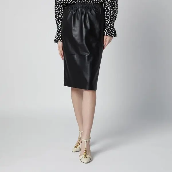Chloé Pencil Skirt In Plongé Nappa Leather