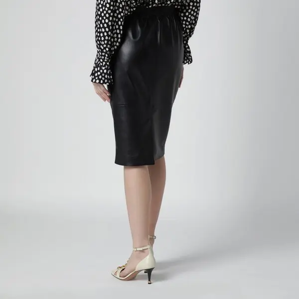 Chloé Pencil Skirt In Plongé Nappa Leather