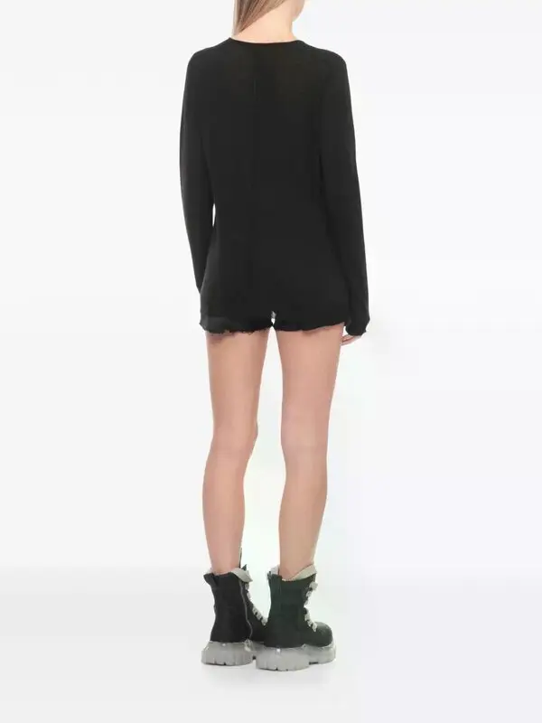 Rick Owens Long-sleeve V-neck Sweater