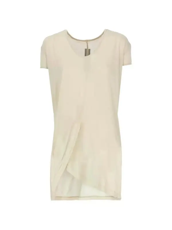 Rick Owens Temple Hiked T V-neck T-shirt - Neutrals