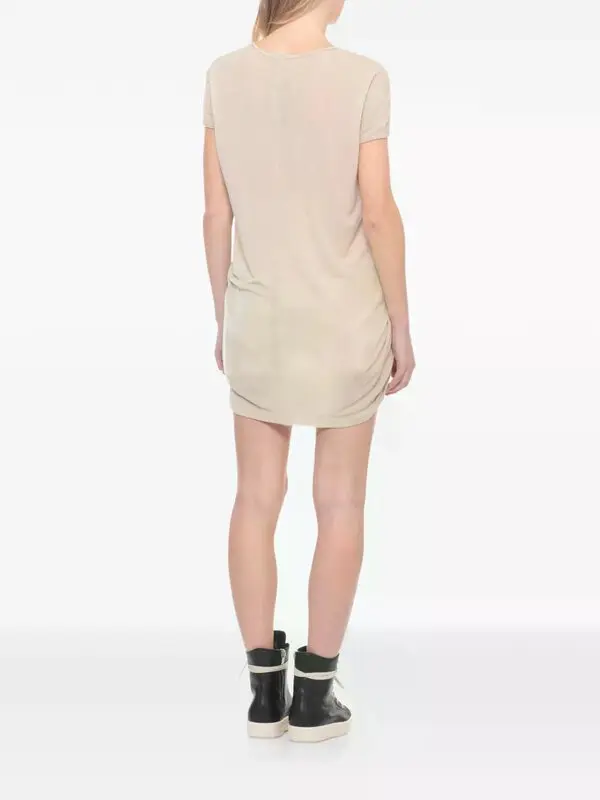 Rick Owens Temple Hiked T V-neck T-shirt - Neutrals