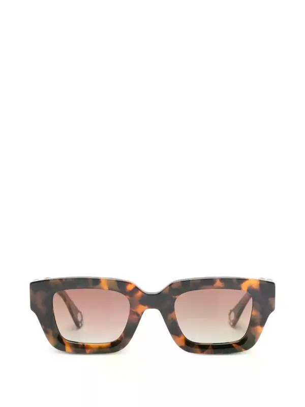 CHARLES JEFFREY Topsy Turvy Sunglasses - Brown