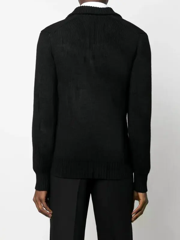TOM FORD Ribbed-knit Quarter-button Jumper