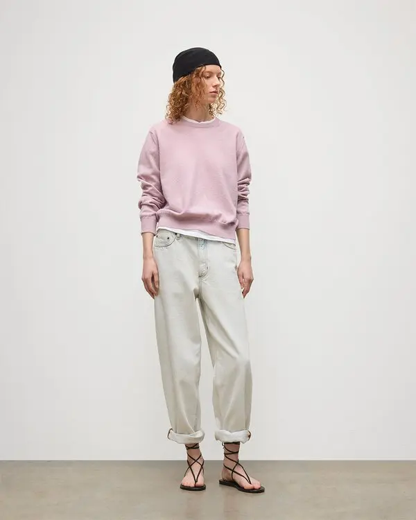 Johnstons Of Elgin Classic Crew Jumper - Pink