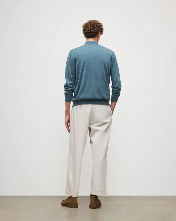 Johnstons Of Elgin Forsyth Superfine Cashmere Cardigan - Blue