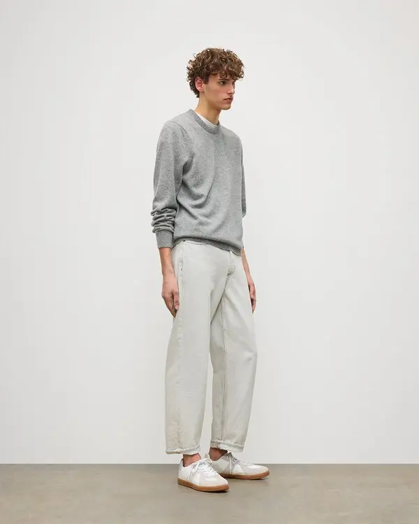 Johnstons Of Elgin Classic Cashmere Crew Jumper - Grey