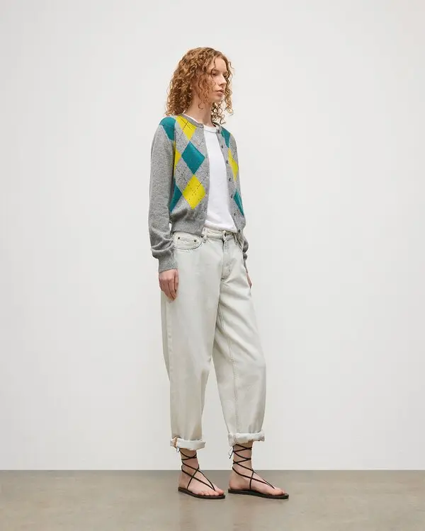 Johnstons Of Elgin Clan Argyle Cashmere Cardigan