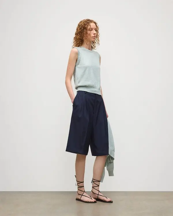 Johnstons Of Elgin Iris Light Classic Cashmere Tank - Green