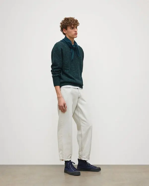 Johnstons Of Elgin Tiree Donegal Cashmere Jumper - Green