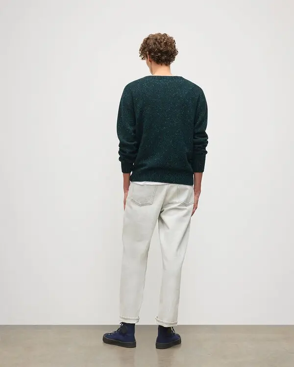 Johnstons Of Elgin Tiree Donegal Cashmere Jumper - Green