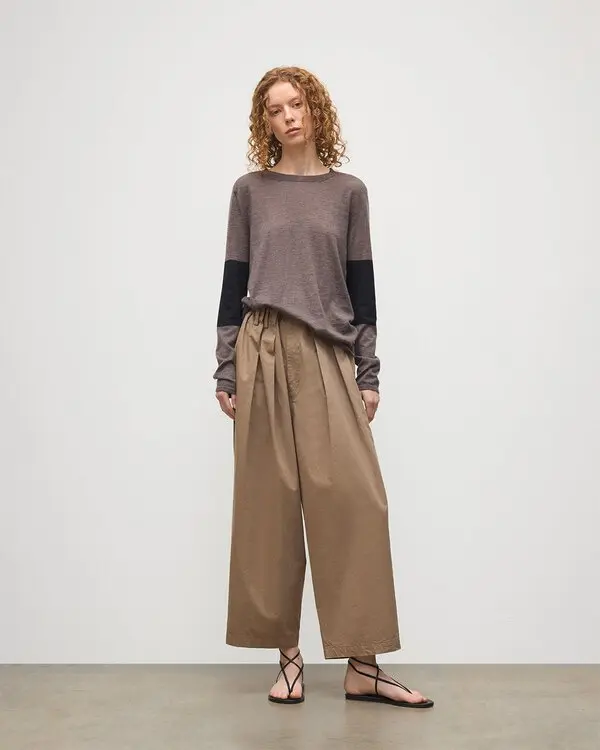 Johnstons Of Elgin Superfine Cashmere Long-sleeve T-shirt - Brown