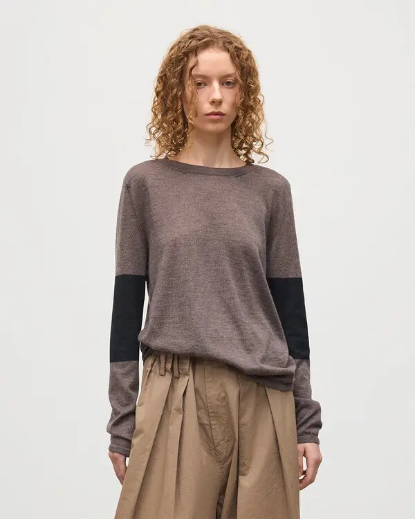 Johnstons Of Elgin Superfine Cashmere Long-sleeve T-shirt - Brown