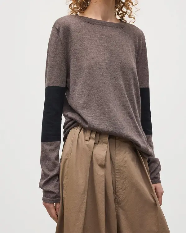 Johnstons Of Elgin Superfine Cashmere Long-sleeve T-shirt - Brown
