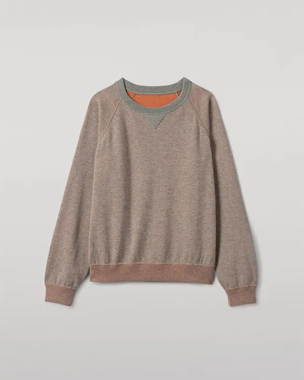 Johnstons Of Elgin Cashmere Blend Sweatshirt - Orange