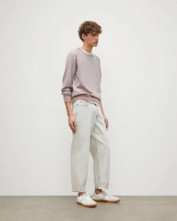 Johnstons Of Elgin Cashmere Blend Sweatshirt - Orange