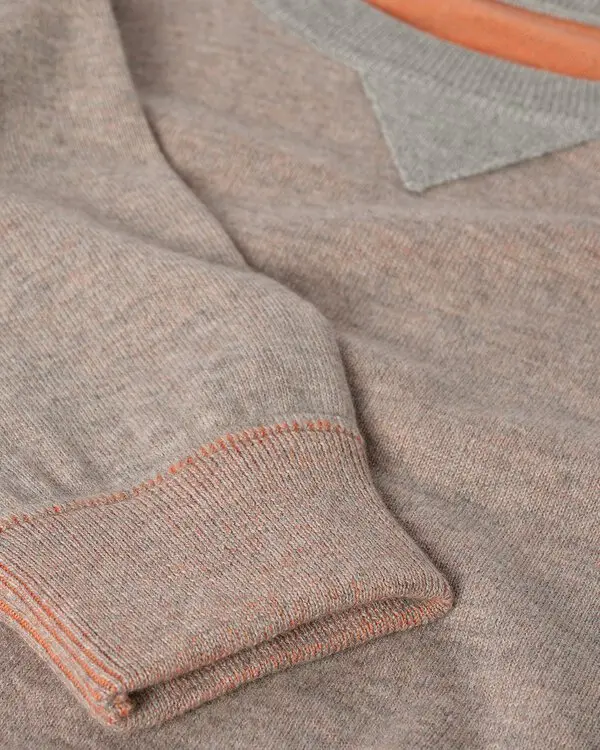 Johnstons Of Elgin Cashmere Blend Sweatshirt - Orange