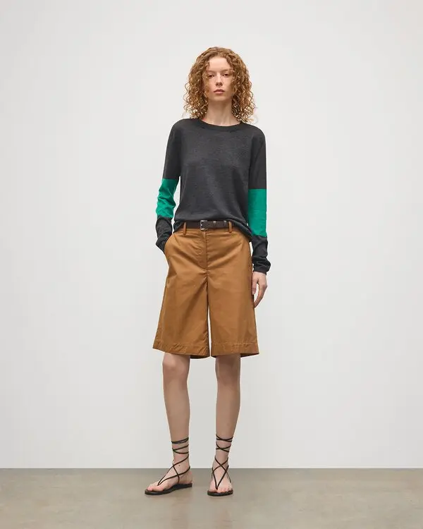 Johnstons Of Elgin Euna & Green Superfine Cashmere T-shirt - Grey