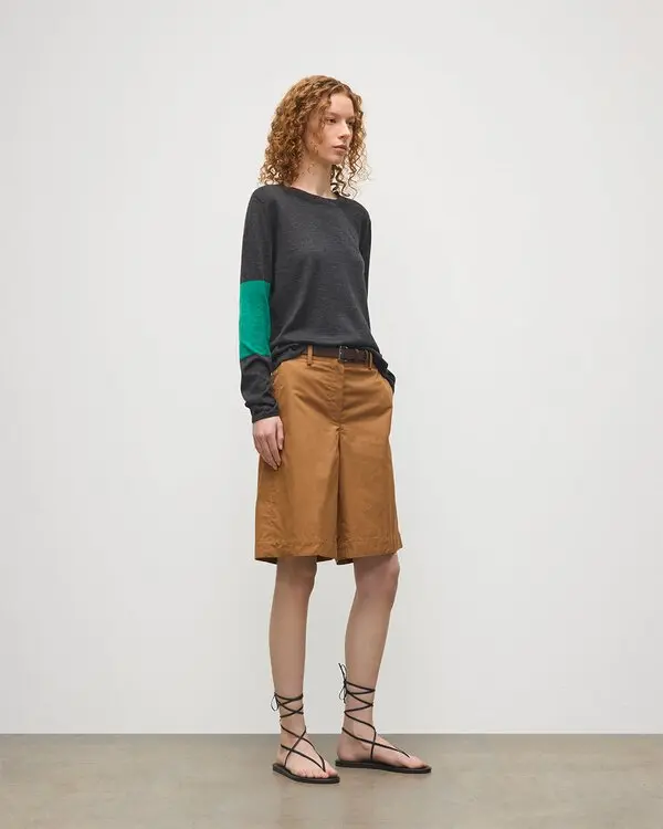 Johnstons Of Elgin Euna & Green Superfine Cashmere T-shirt - Grey