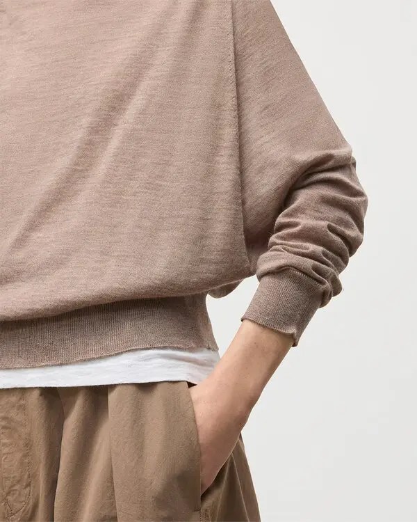 Johnstons Of Elgin Finola Superfine Cashmere Jumper - Brown