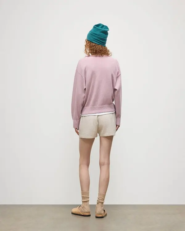 Johnstons Of Elgin Stella Light Cashmere Sweatshirt - Pink
