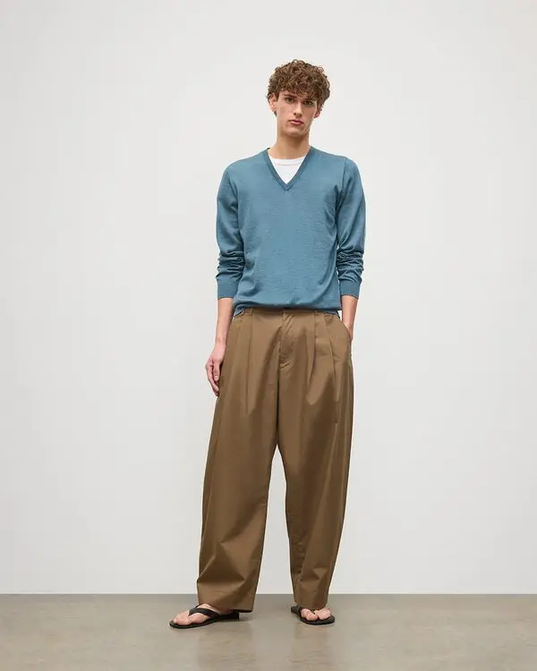 Johnstons Of Elgin Fin Cashmere Jumper - Blue
