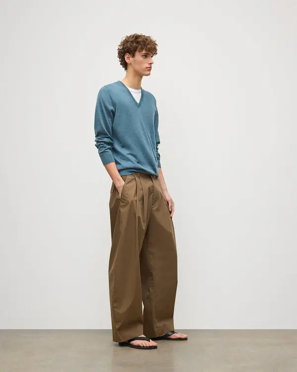 Johnstons Of Elgin Fin Cashmere Jumper - Blue