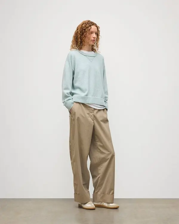 Johnstons Of Elgin Stella Light Cashmere Sweatshirt - Green