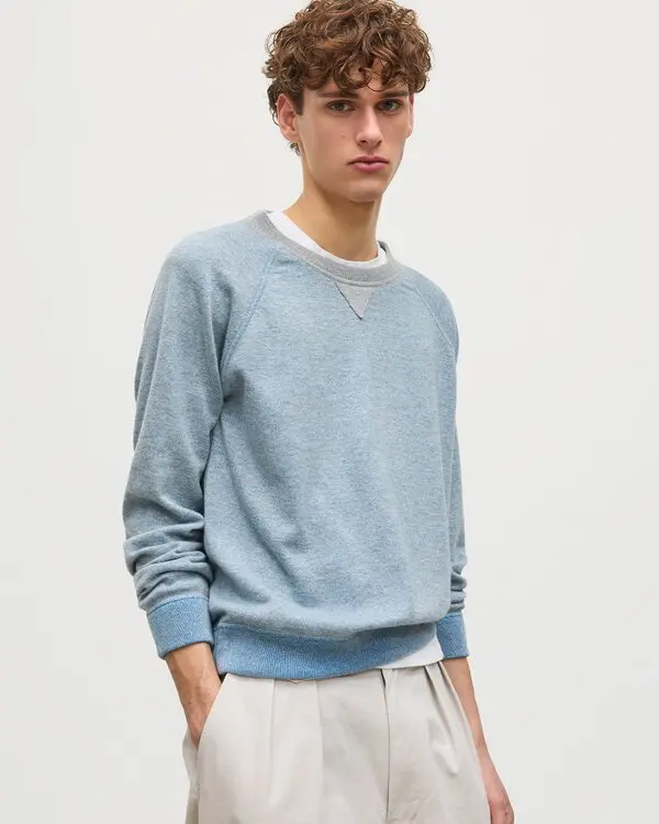 Johnstons Of Elgin Beach Cashmere Sweatshirt - Blue