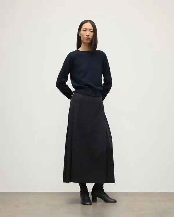 Johnstons Of Elgin Cairn Donegal Cashmere Jumper - Blue
