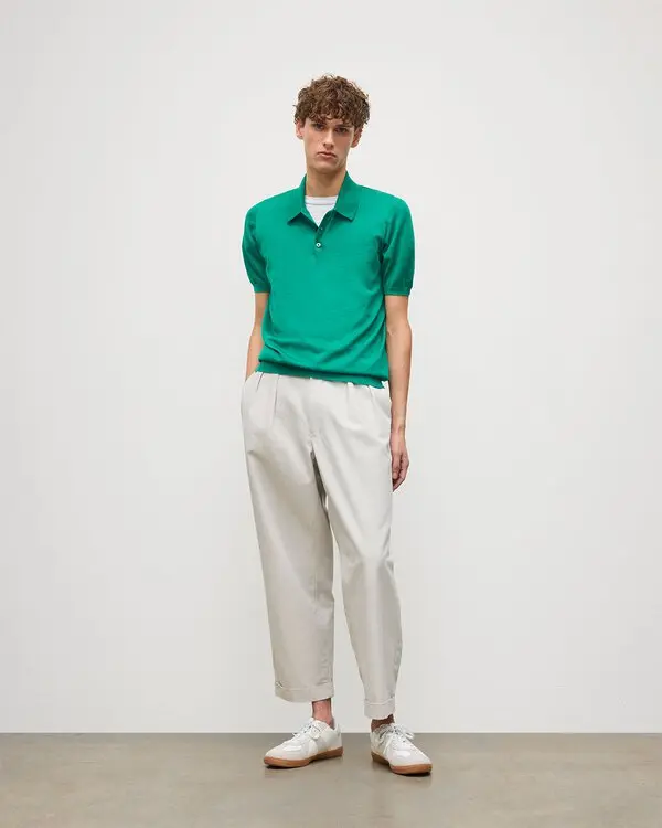 Johnstons Of Elgin Fin Bright Uperfine Cahmere Polo Hirt