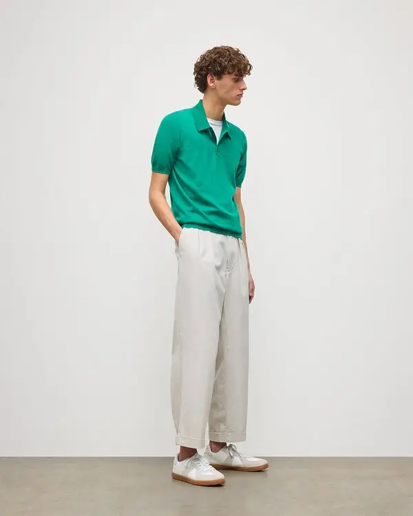 Johnstons Of Elgin Fin Bright Uperfine Cahmere Polo Hirt