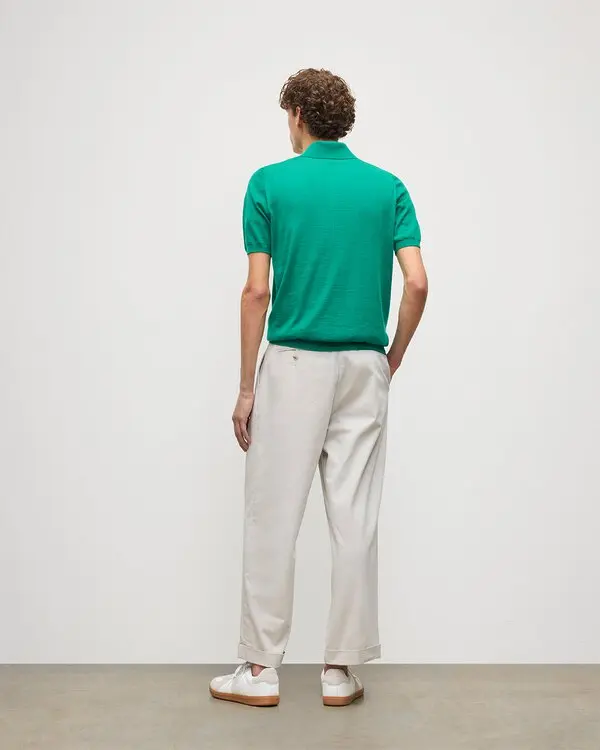 Johnstons Of Elgin Fin Bright Uperfine Cahmere Polo Hirt