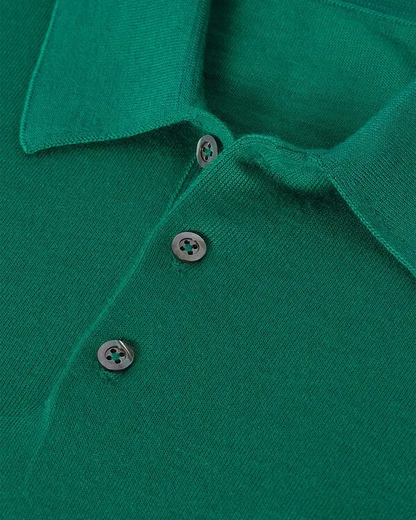 Johnstons Of Elgin Fin Bright Uperfine Cahmere Polo Hirt