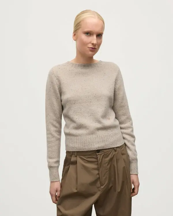 Johnstons Of Elgin Cairn Cashmere Jumper - Grey